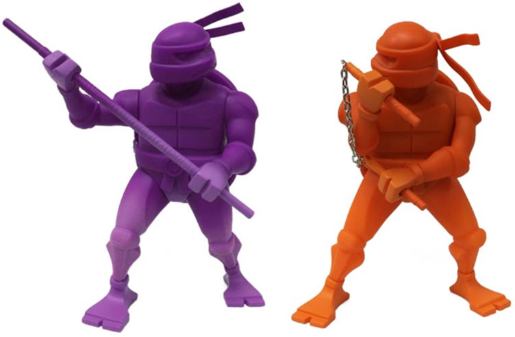Kidrobot Teenage Mutant Ninja Turtles Medium Vinyl Figures ...