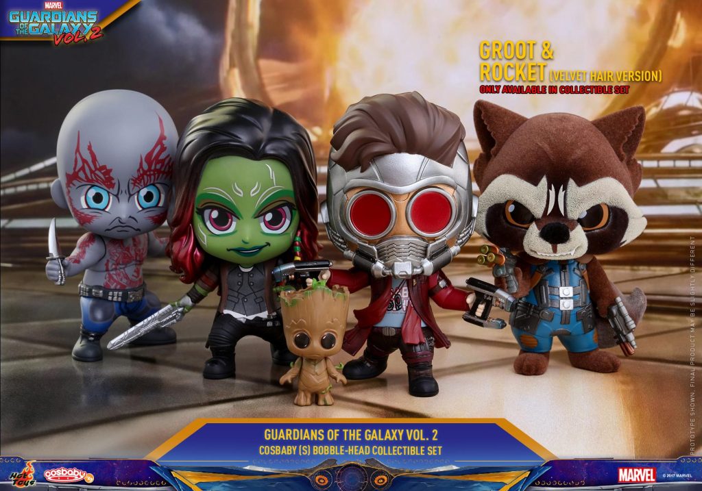 Guardians of the Galaxy Vol 2 Cosbaby Bobble Heads by Hot Toys ...