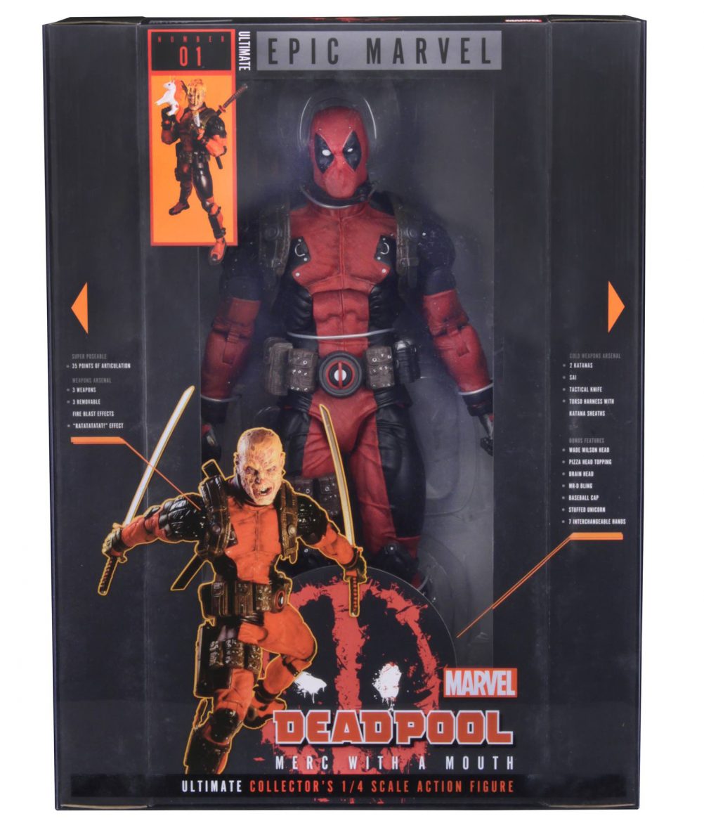 NECA Deadpool Ultimate Figure Packaging | ActionFiguresDaily.com