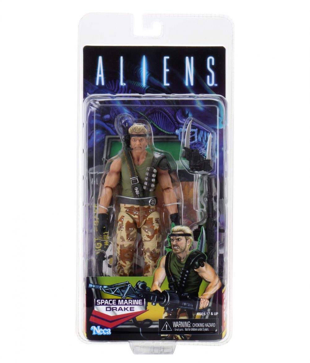 NECA Aliens Space Marine Drake Kenner Tribute Action Figure ...