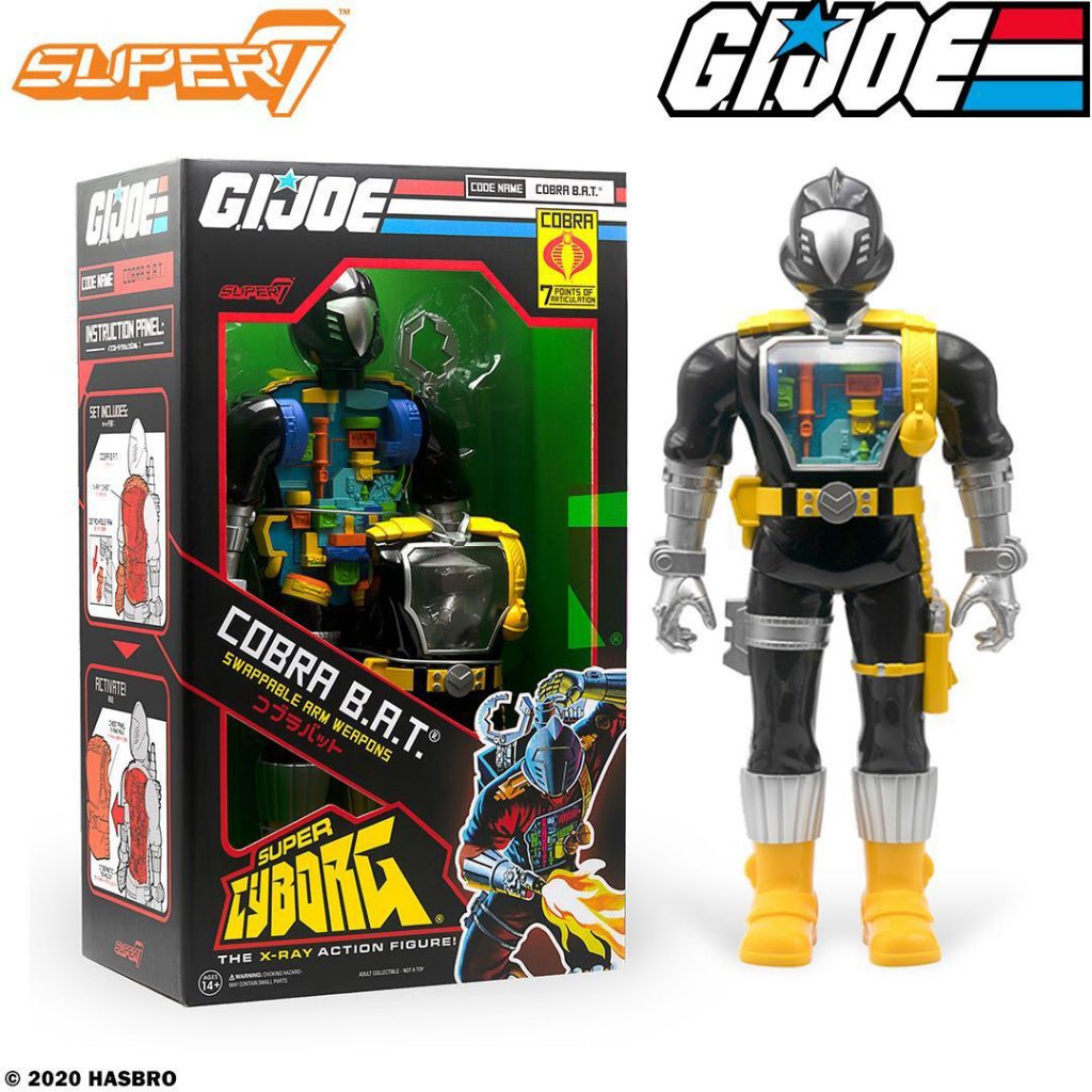 GI Joe Super Cyborg Cobra BAT Figure Super7 | ActionFiguresDaily.com