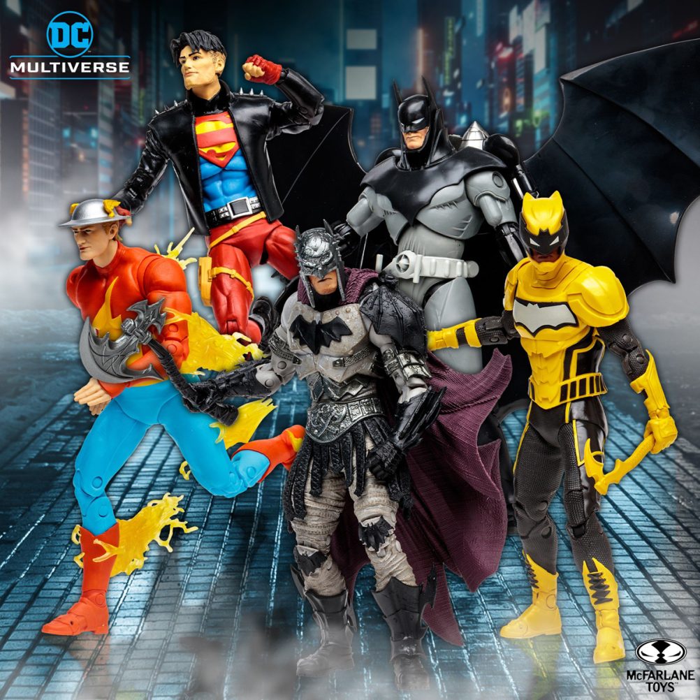 DC Multiverse Armored Batman Kon El Superboy Gladiator Batman The Flash ...